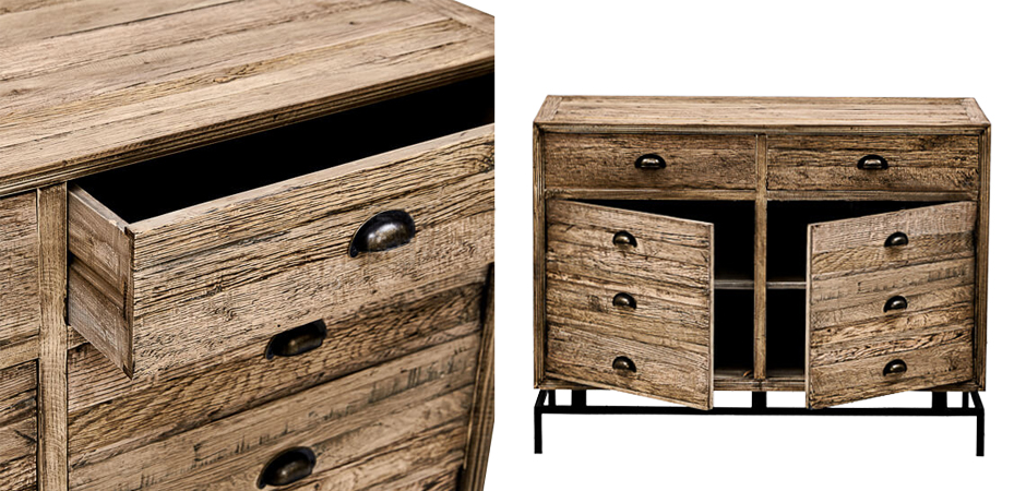 Комод деревянный в стиле Лофт Eligio Wood Commode по цене 192 800 руб ...