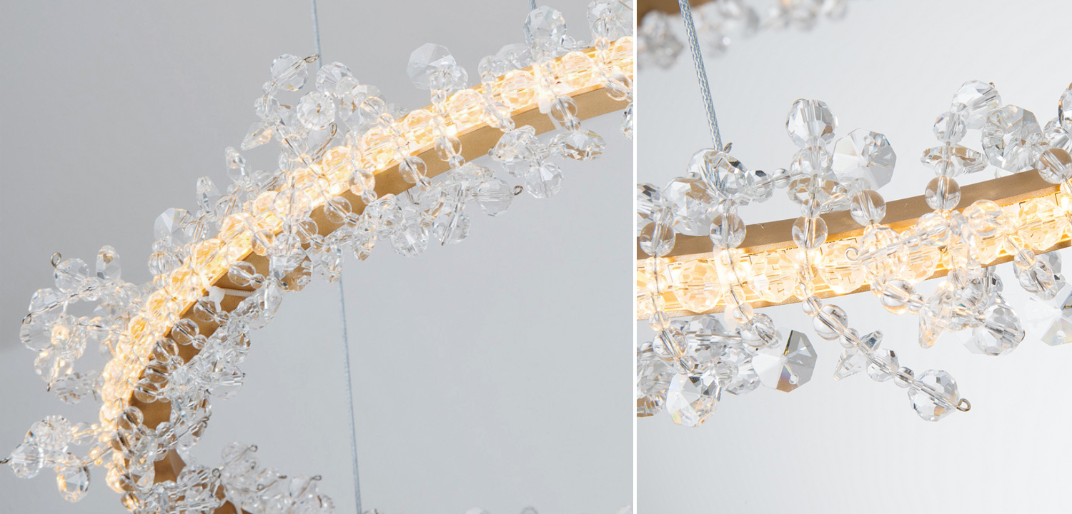 Chandelier round crystal store