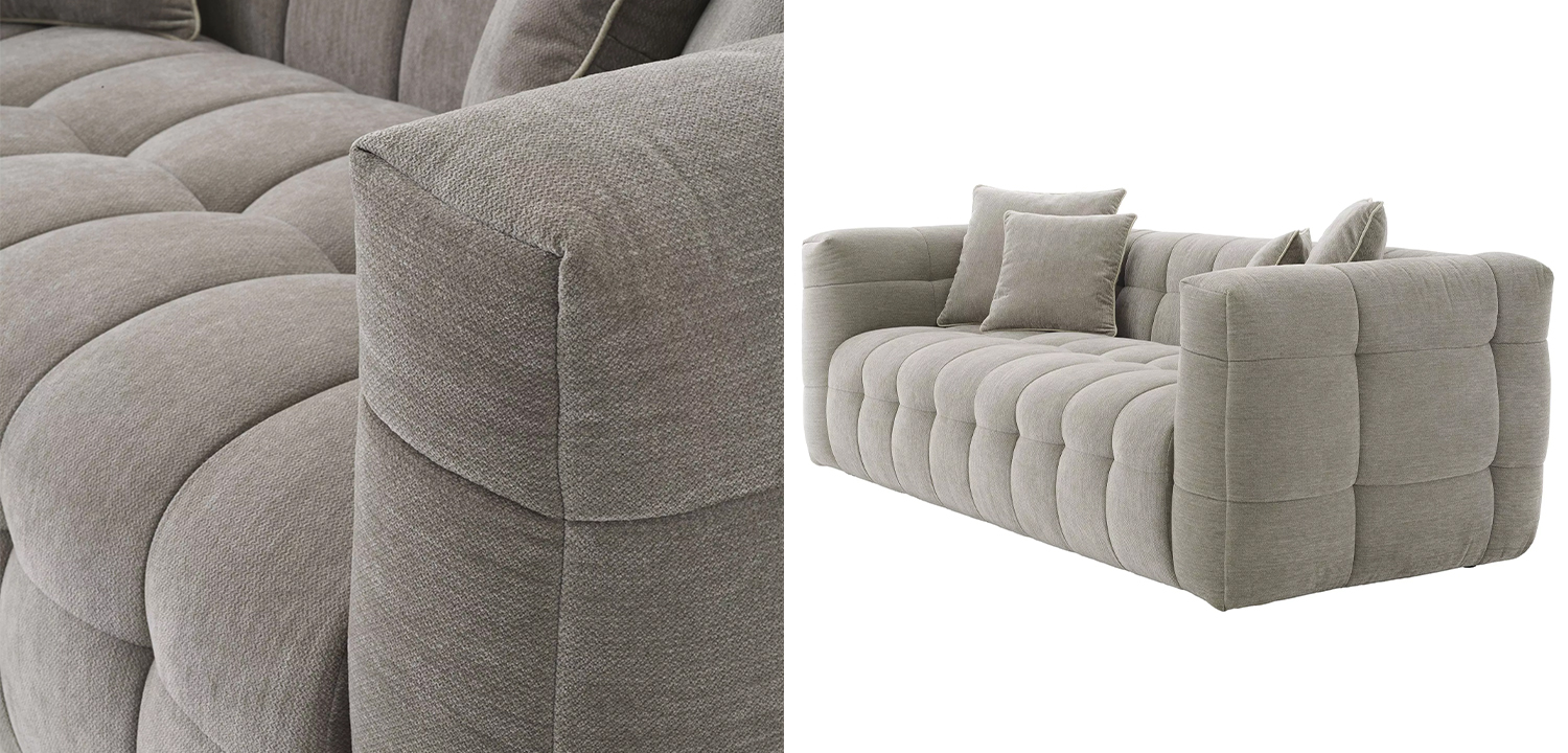 Диван Eichholtz Sofa Breva Grey по цене 558 900 руб. купить в Москве с доставкой по России ...